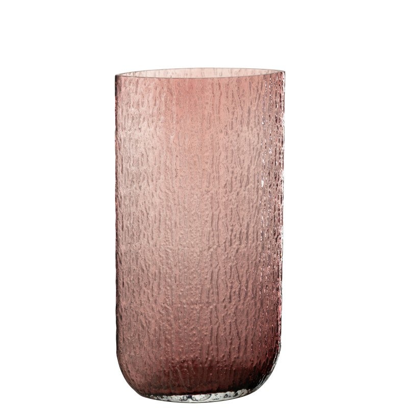Vase en verre Rose 21*12*40 cm | Leroy Merlin