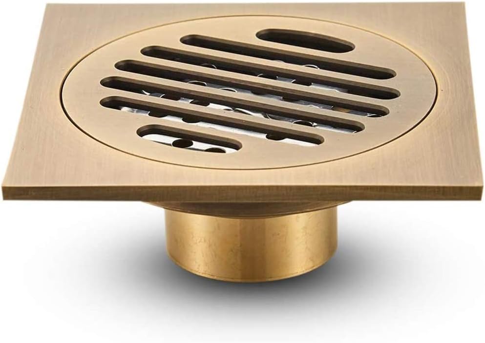 Desagüe de ducha cuadrado con tapa extraíble, orificio de drenaje ...