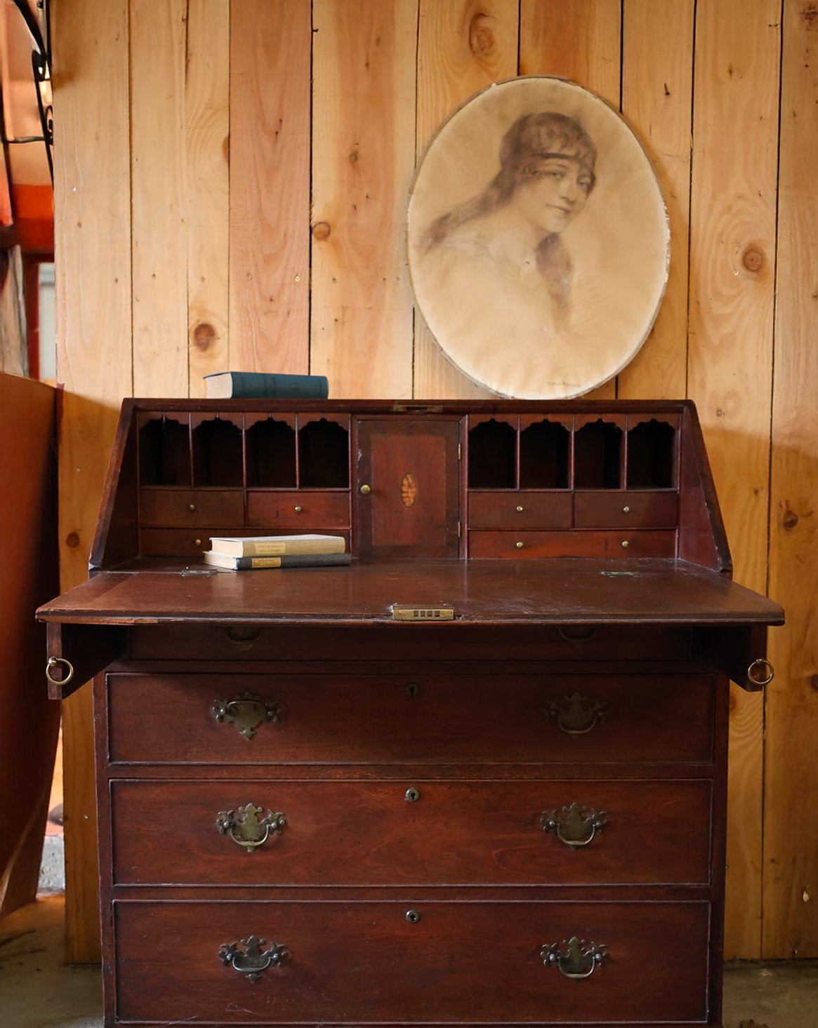 Grand secrétaire en bois foncé Honoré N°118 - Bon état | Leroy Merlin