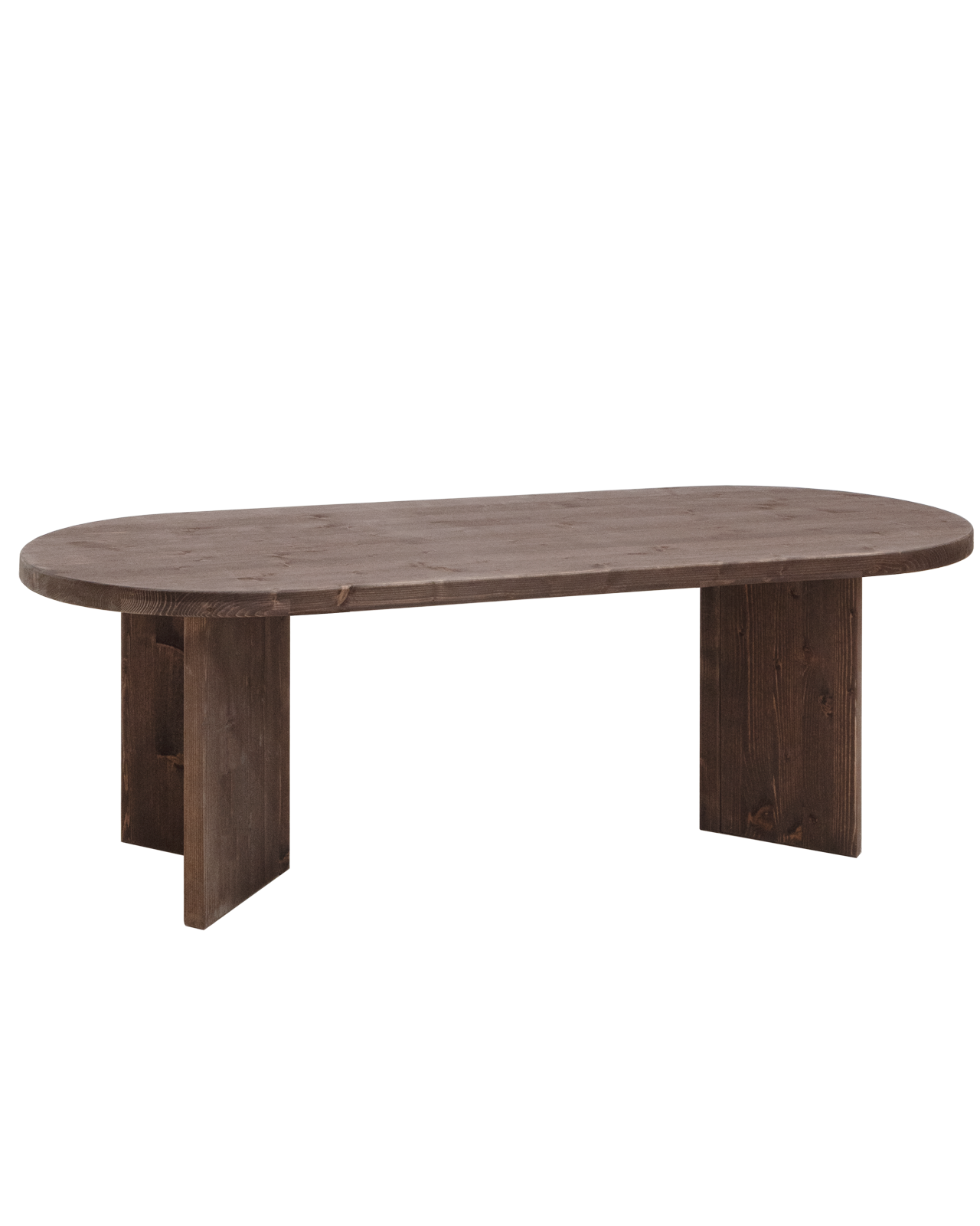 Table basse en bois de sapin marron foncé 120x40x55cm | Leroy Merlin