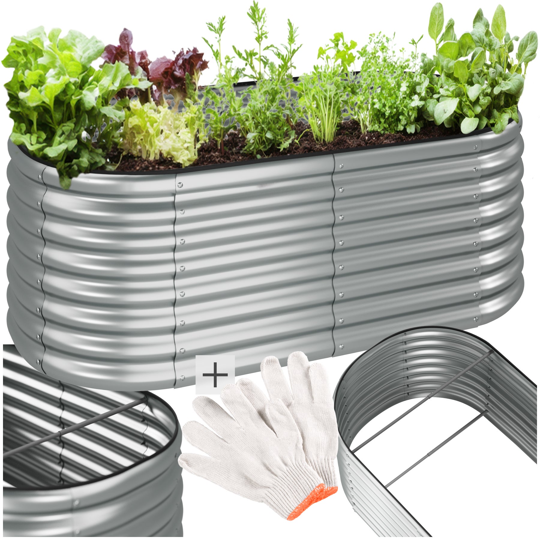 TECTAKE Huerto urbano elevado Acero galvanizado | Leroy Merlin