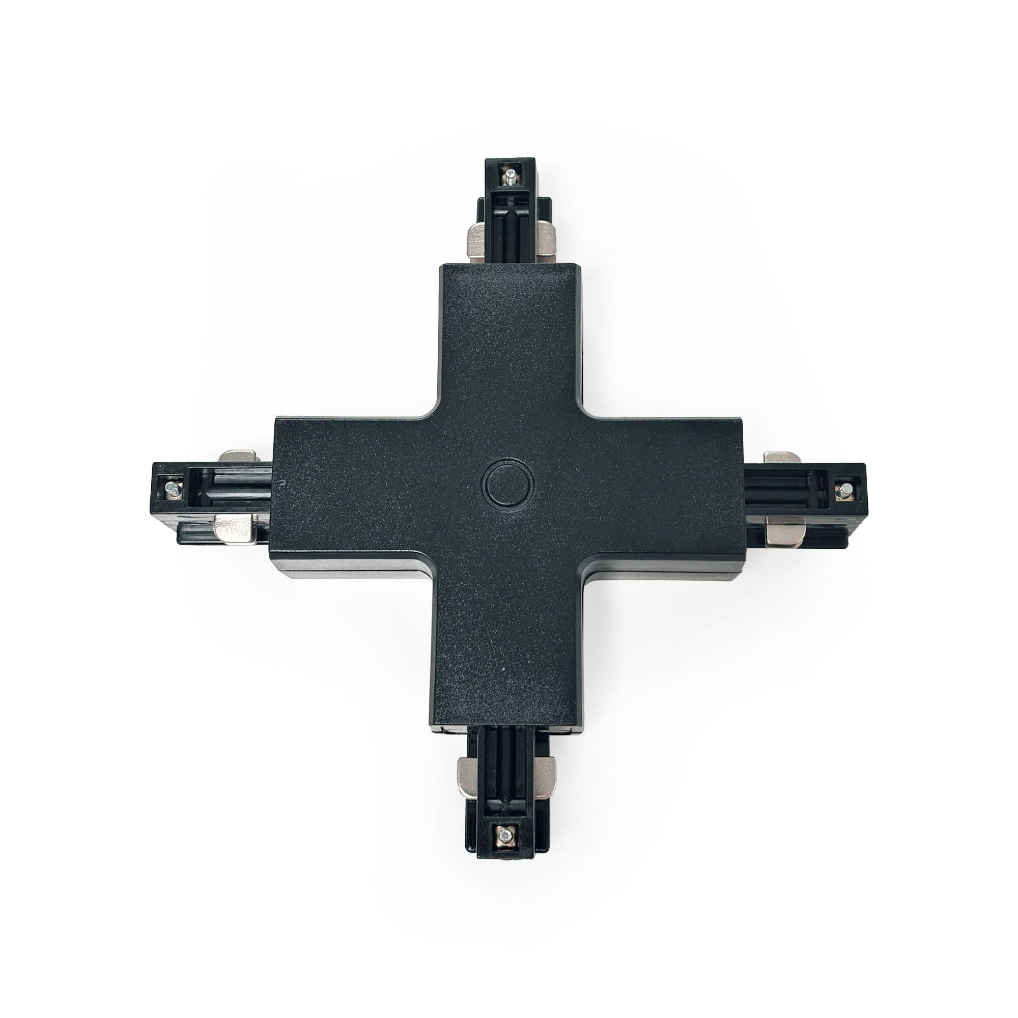 Unión rígida en X para carril trifásico de superficie - Negro | Leroy ...