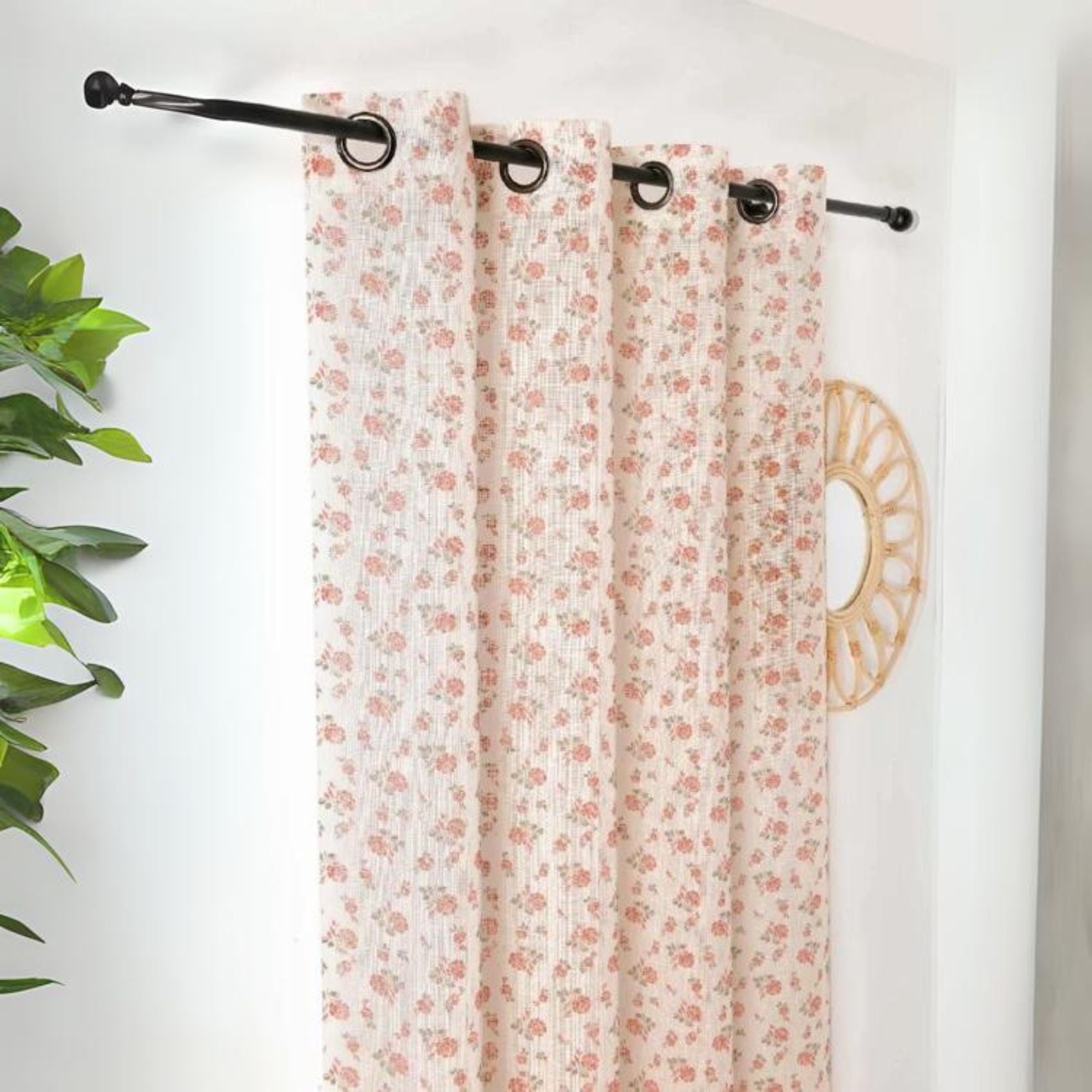 Voilage tamisant esprit campagne anglaise - Rose Clair - 150x240 cm ...