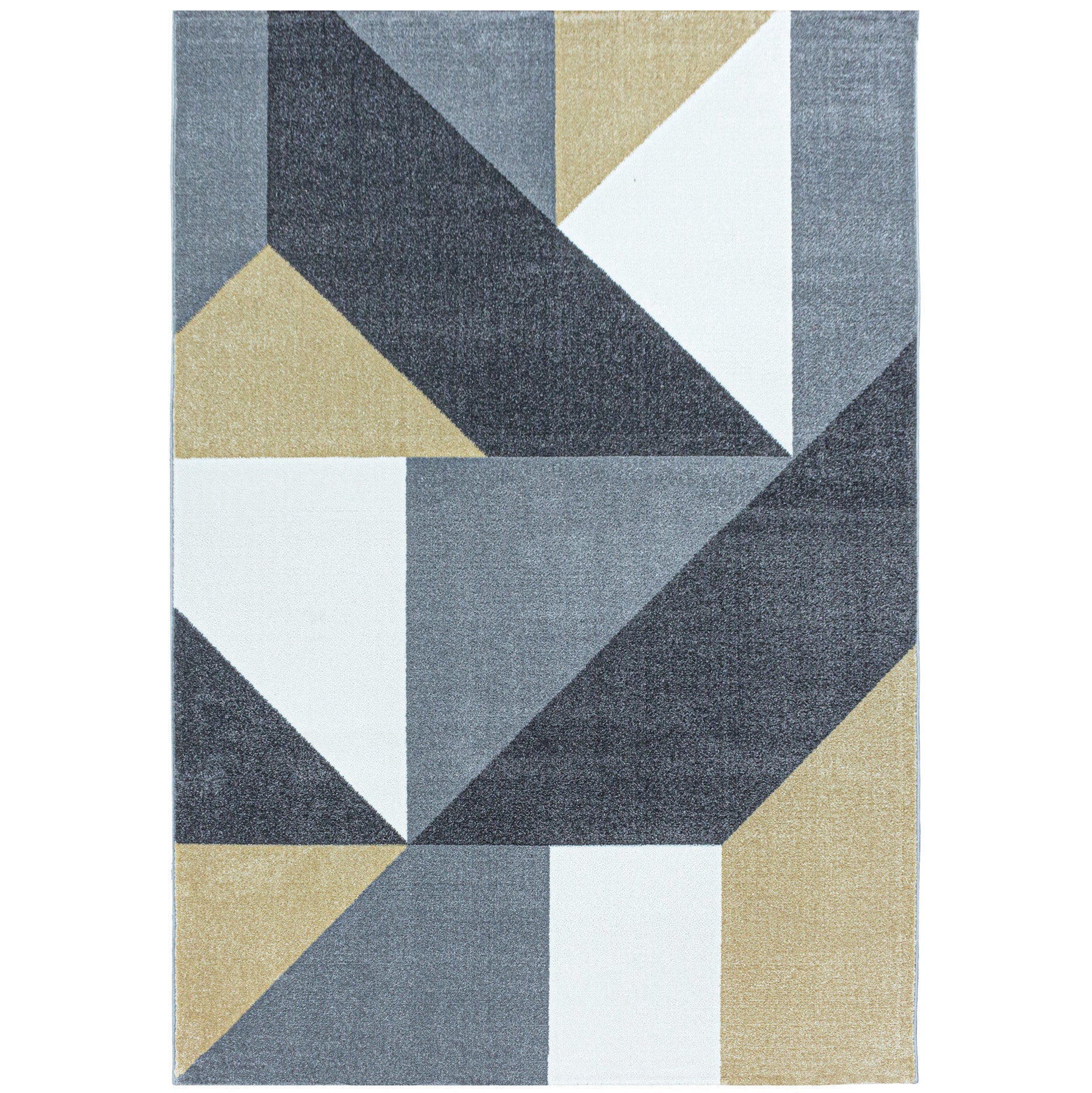 GEO Line - Tapis géométrique à poils ras - Jaune 140 x 200 cm | Leroy ...