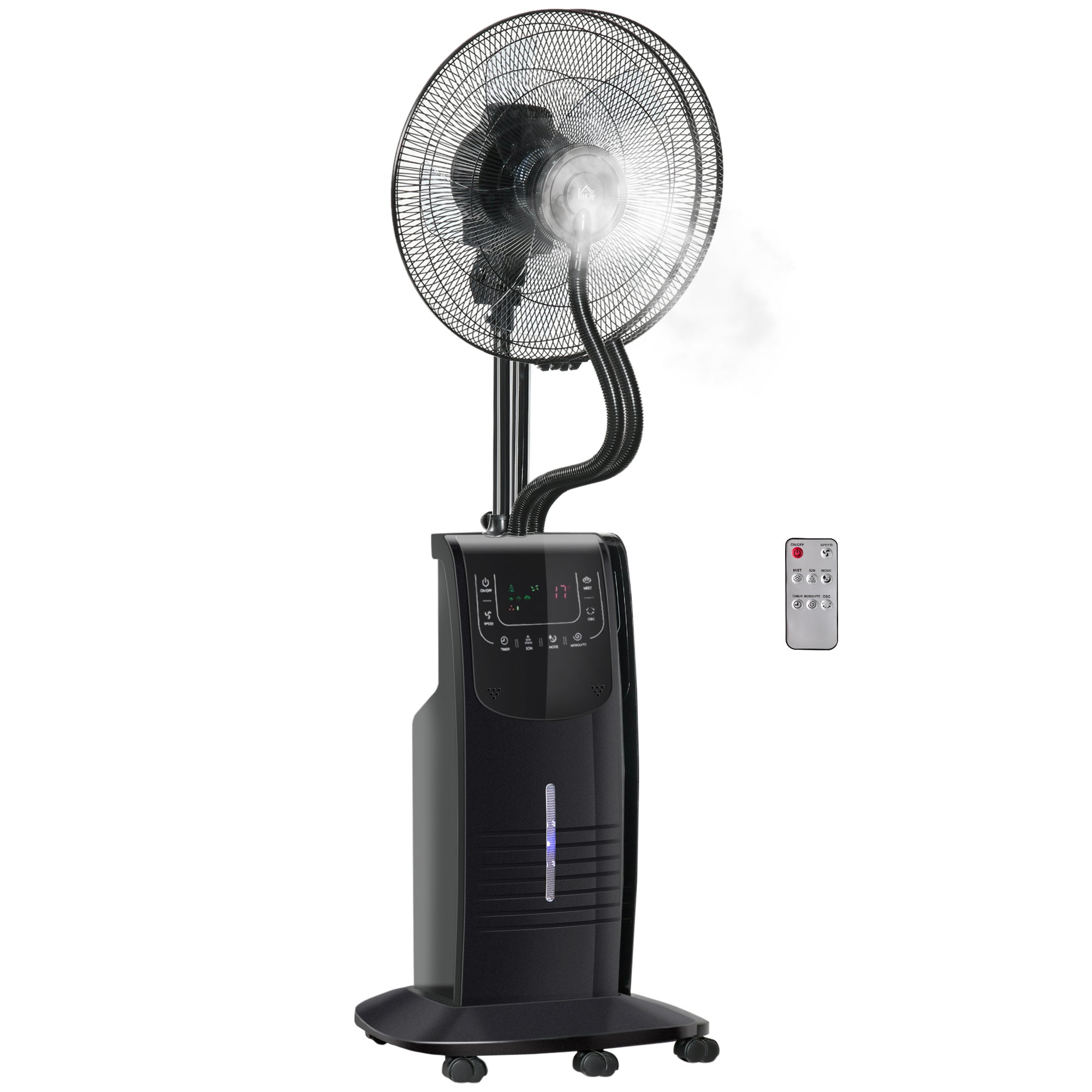 Ventilateur brumisateur silencieux 90 W sur roulettes 3 modes 3 ...