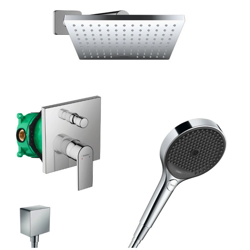 Hansgrohe Vernis Shape Rainfinity Set de douche encastré tout en 1 avec ...