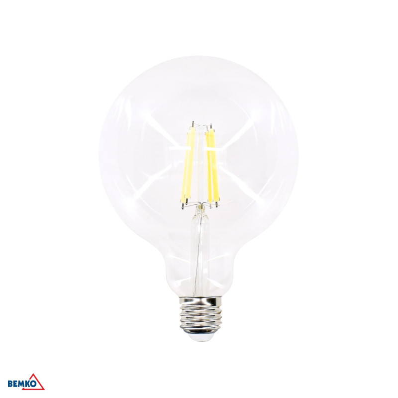 Ampoule LED Filament G125 - 11W - 1550lm - Blanc Naturel 4000K - E27 - Ø125mm | Leroy Merlin