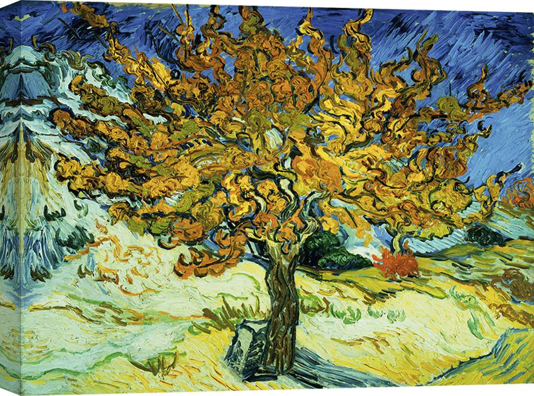 Peinture, impression sur toile - Vincent van Gogh, Mûrier - 60x40 cm ...