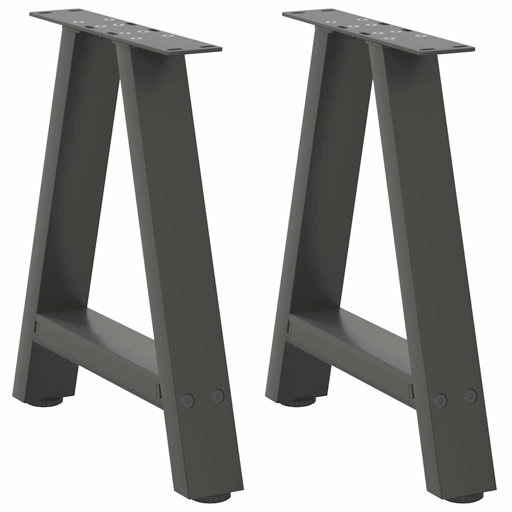 Pieds de table basse forme de A 2 pcs anthracite 50x(42-43) cm | Leroy ...