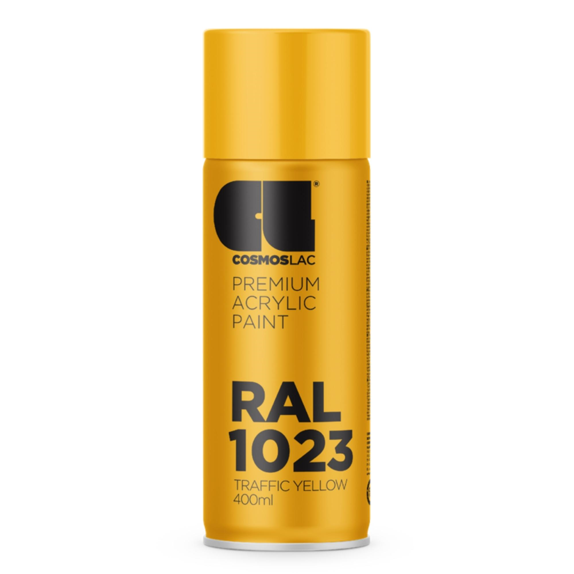 Spray Premium Acrylic Brillante Ral Cosmos Lac 400 Ml (RAL 1023 ...