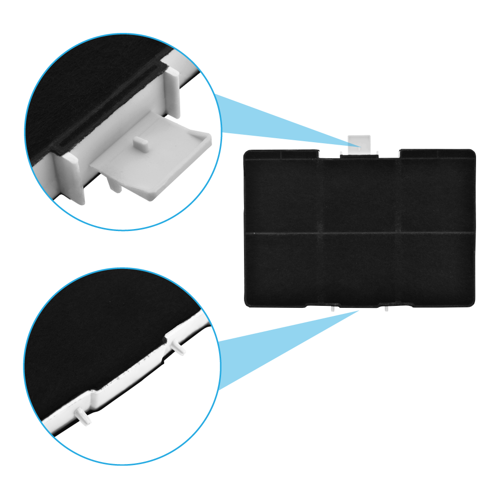 Filtro de carbón AllSpares para campanas extractoras, apto para Bosch ...