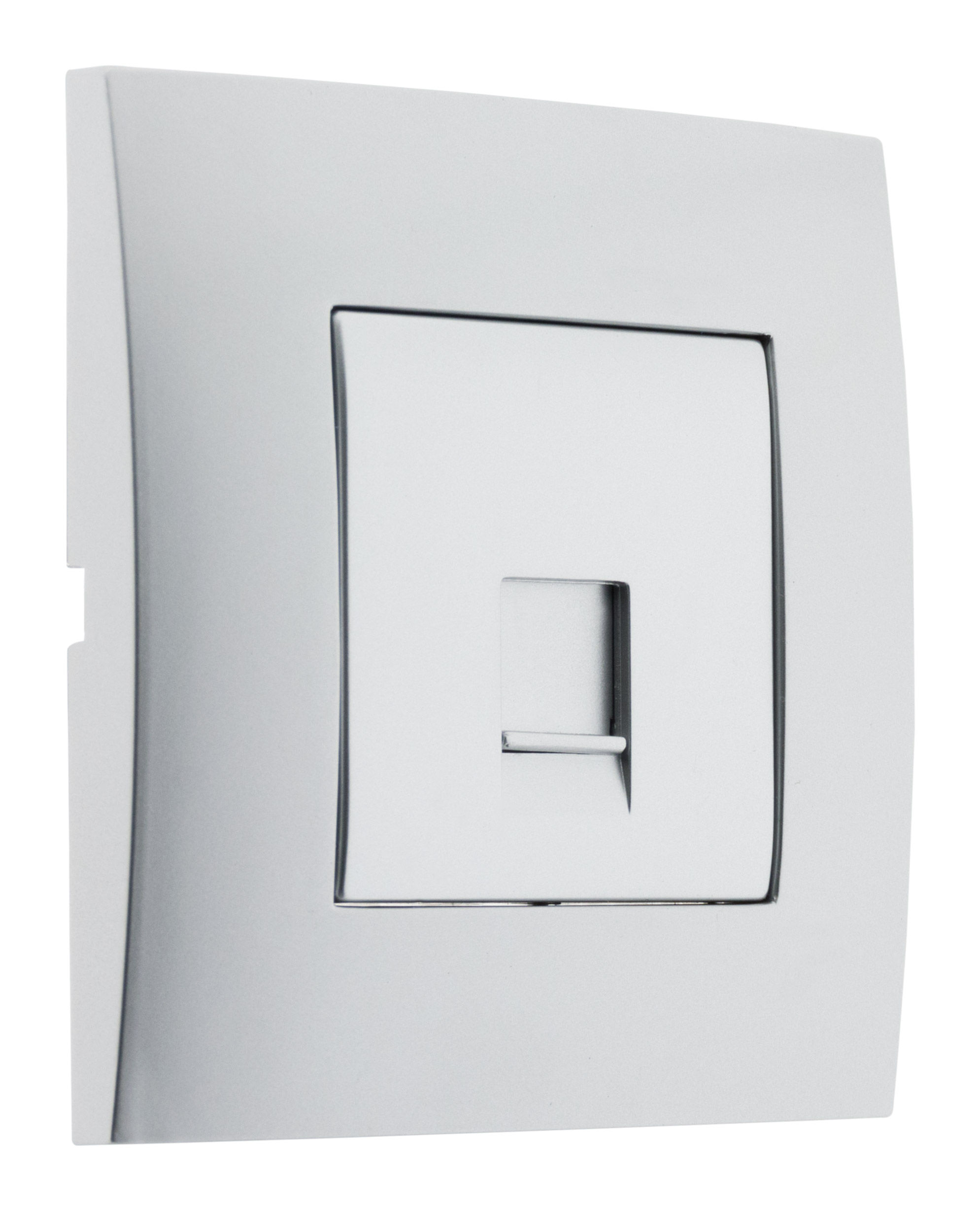 Prise téléphone RJ45 - Silver - Simplea - Zenitech | Leroy Merlin