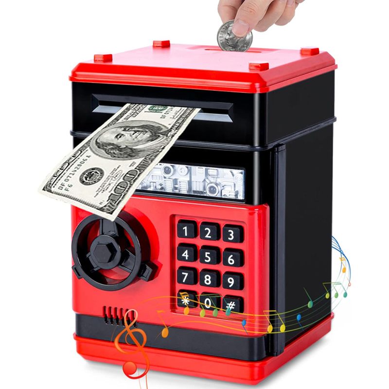 Hucha electrónica automática para niños/as con contraseña - Juguete de ...
