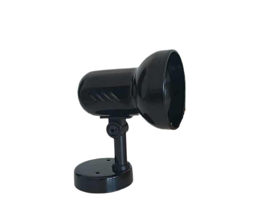 Faretto spot r80 e27 nero base | Leroy Merlin