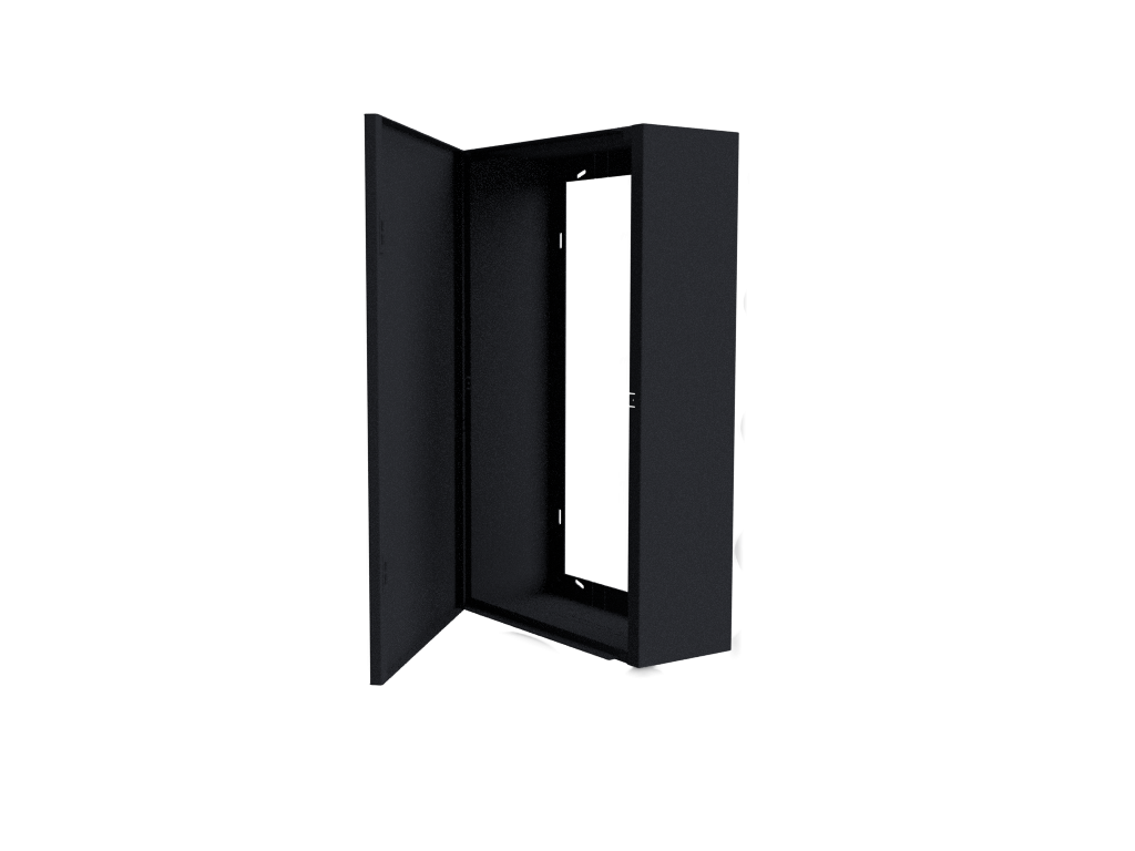 ATOLE Cassa per quadro elettrico 13 moduli in acciaio nero - Altezza ...