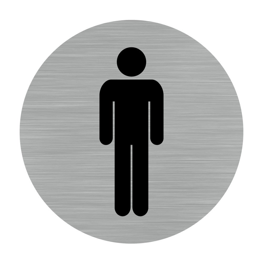 Pictogramme Homme (Q0180) Diamètre 76 mm Matière Adhesif | Leroy Merlin
