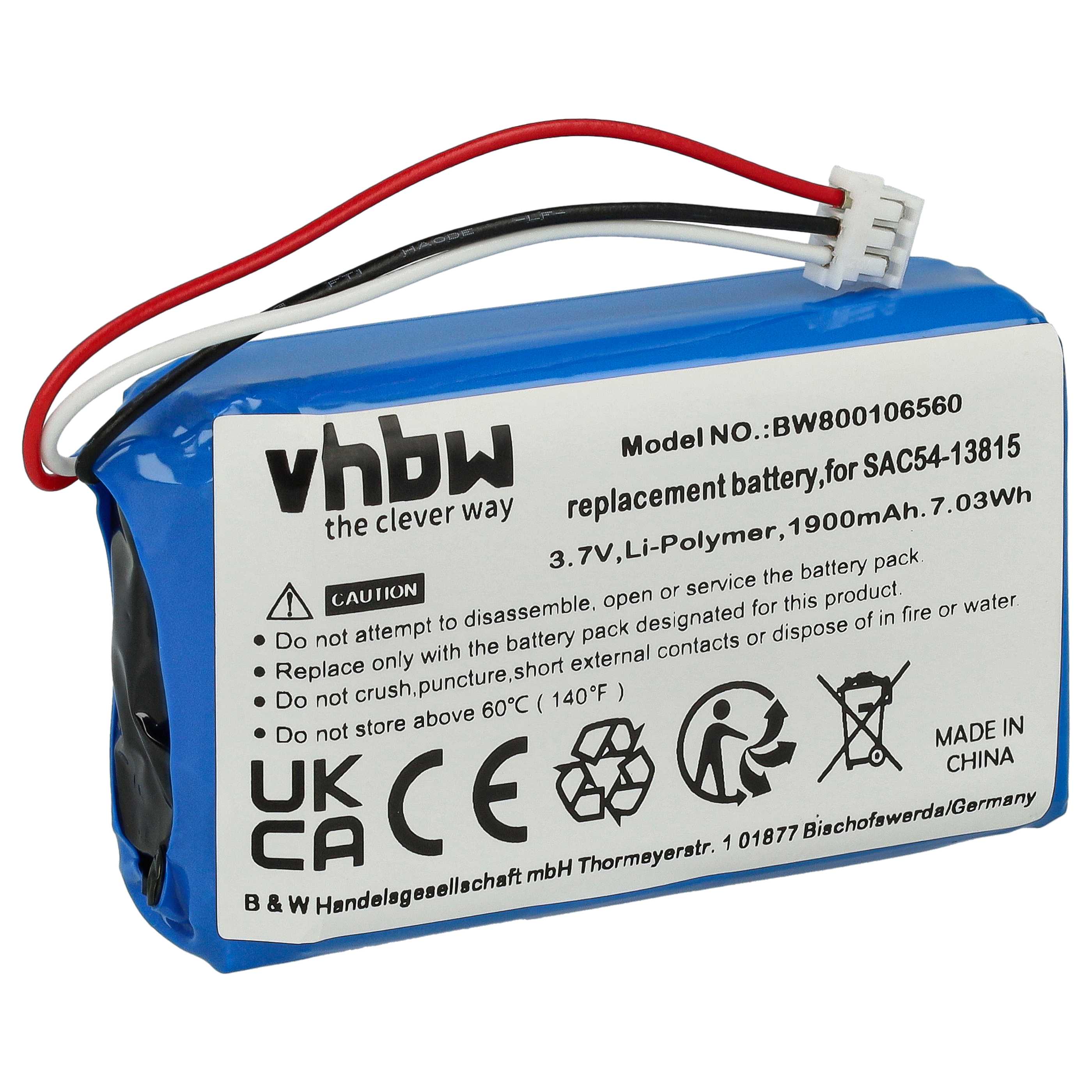Batterie vhbw 1900mAh (3.7V) pour Sportdog TEK V1L Remote Transmitter ... Batterie vhbw 1900mAh (3.7V) pour Sportdog TEK V1L Remote Transmitter ...