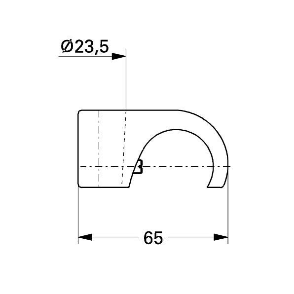 Support mural pour douchette chromé pour robinetterie murale RELEXA ...