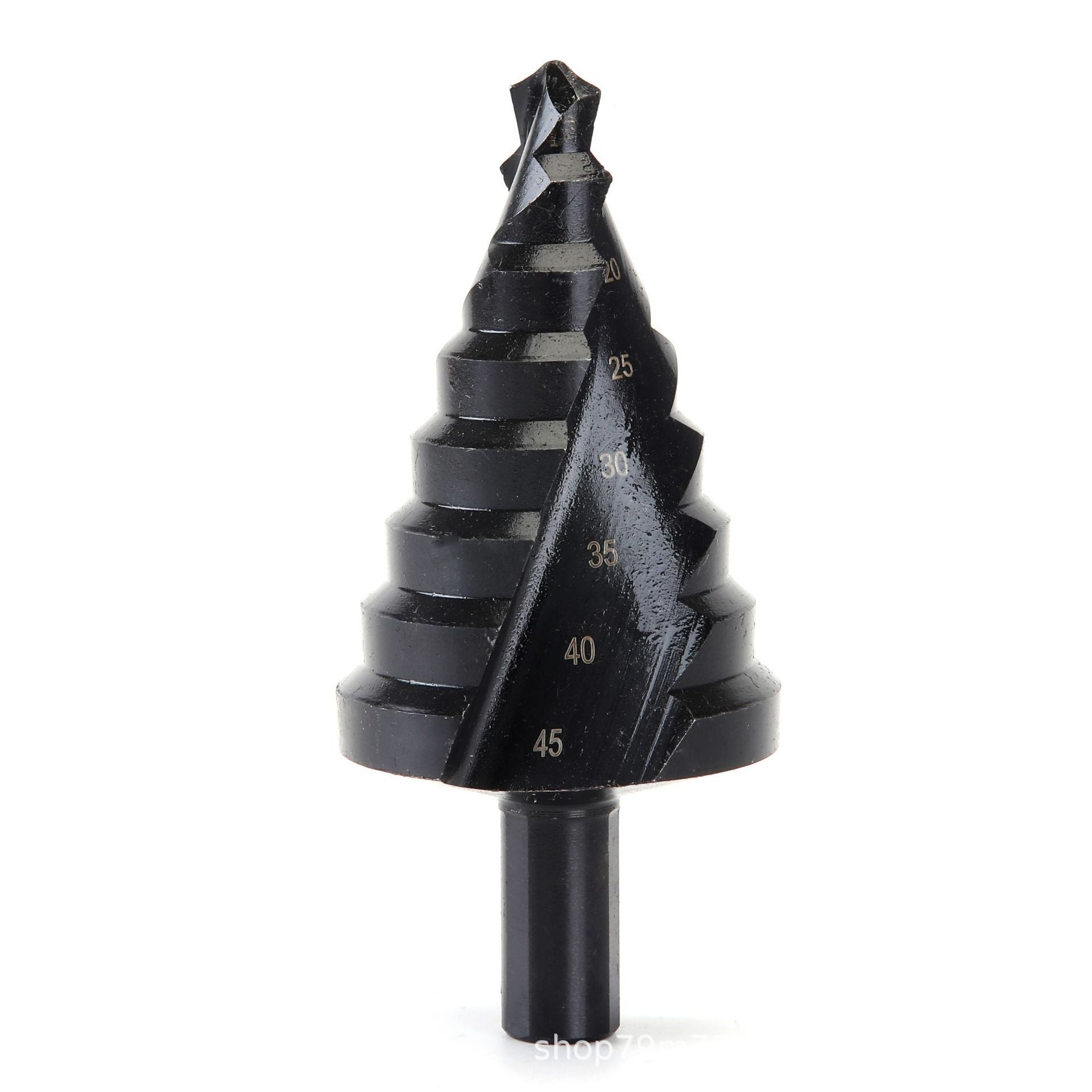 Foret étagé HSS 4241, 10-45mm, coupe-rainure en spirale droite for bois ...