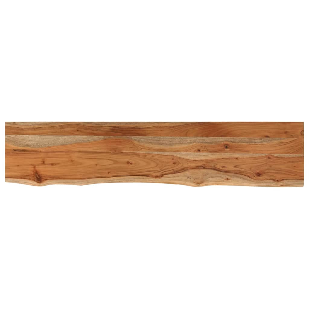 Tablero rectangular madera de acacia borde vivo 140x30x2,5 cm | Leroy ...