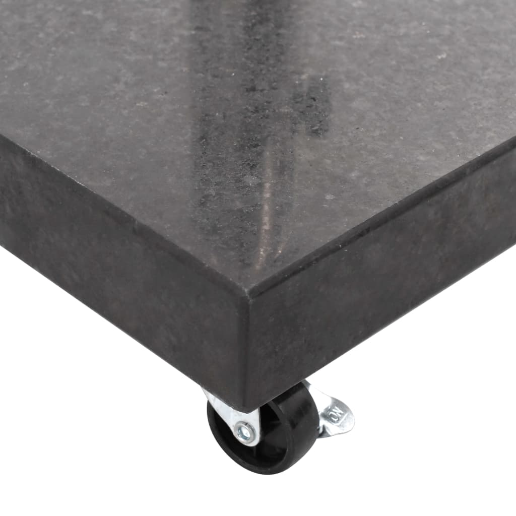Base de sombrilla de granito cuadrada negro 30 kg | Leroy Merlin