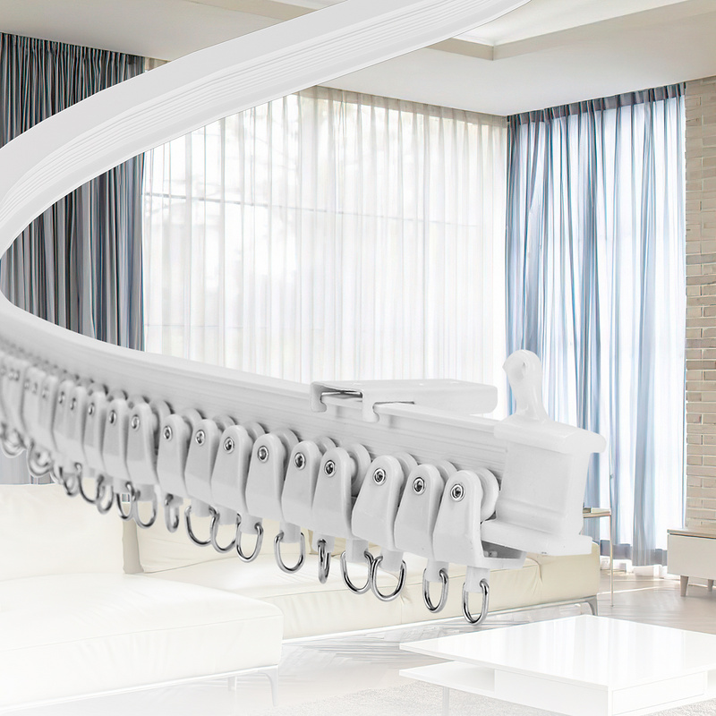 5 mètres Rideau Glide Rail Track droites ou pliable souple baies ...