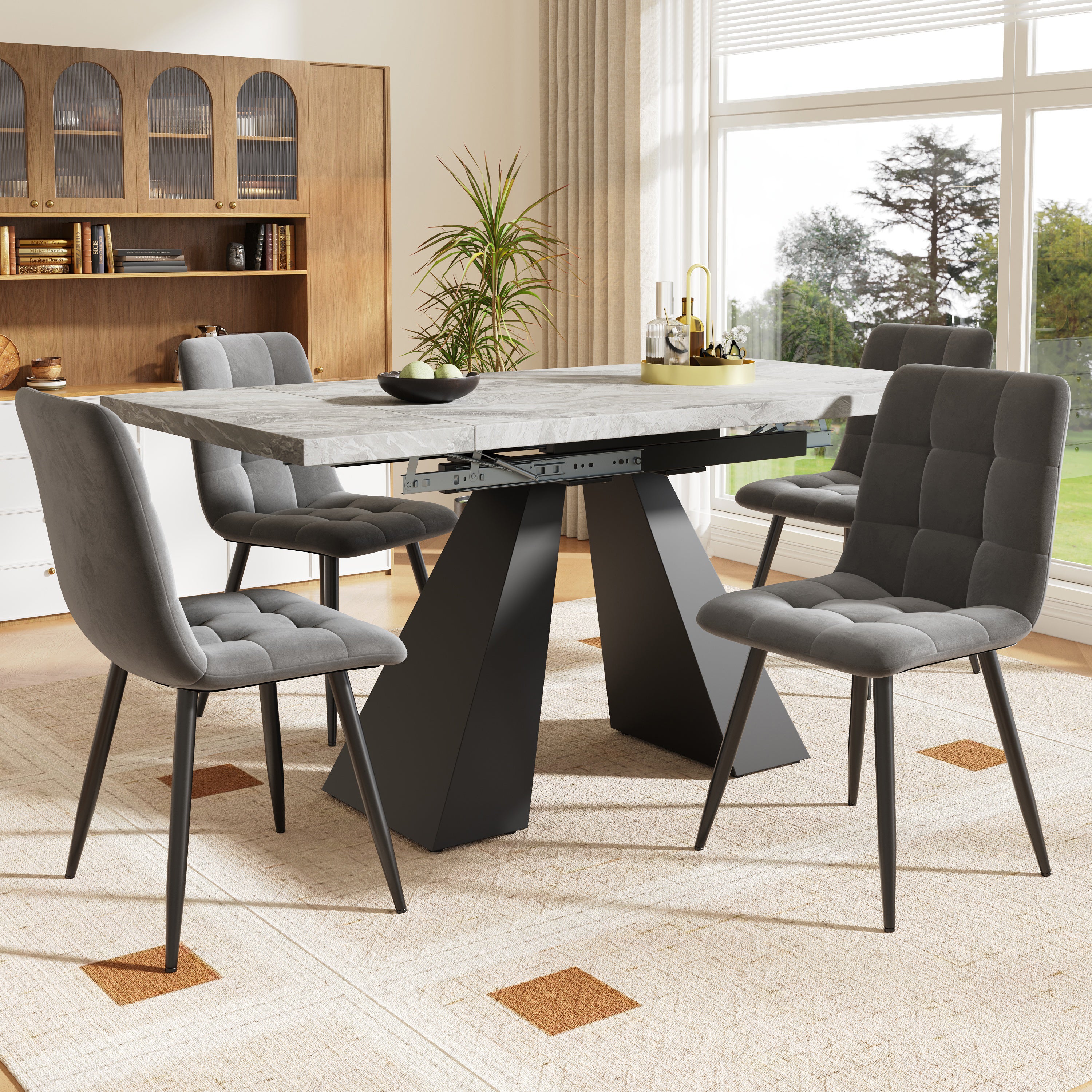 Ensemble de salle à manger (5 pièces),ensemble de table à manger ...