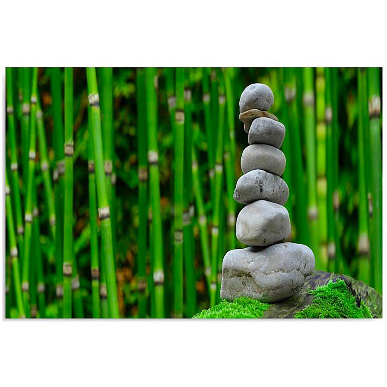 Tableau bois pierres zen 4 | Leroy Merlin