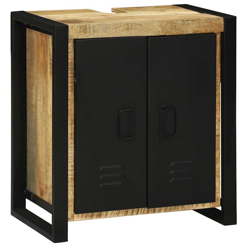 Meuble sous évier Marron 55 x 35 x 60 cm Bois de mangue massif | Leroy ...