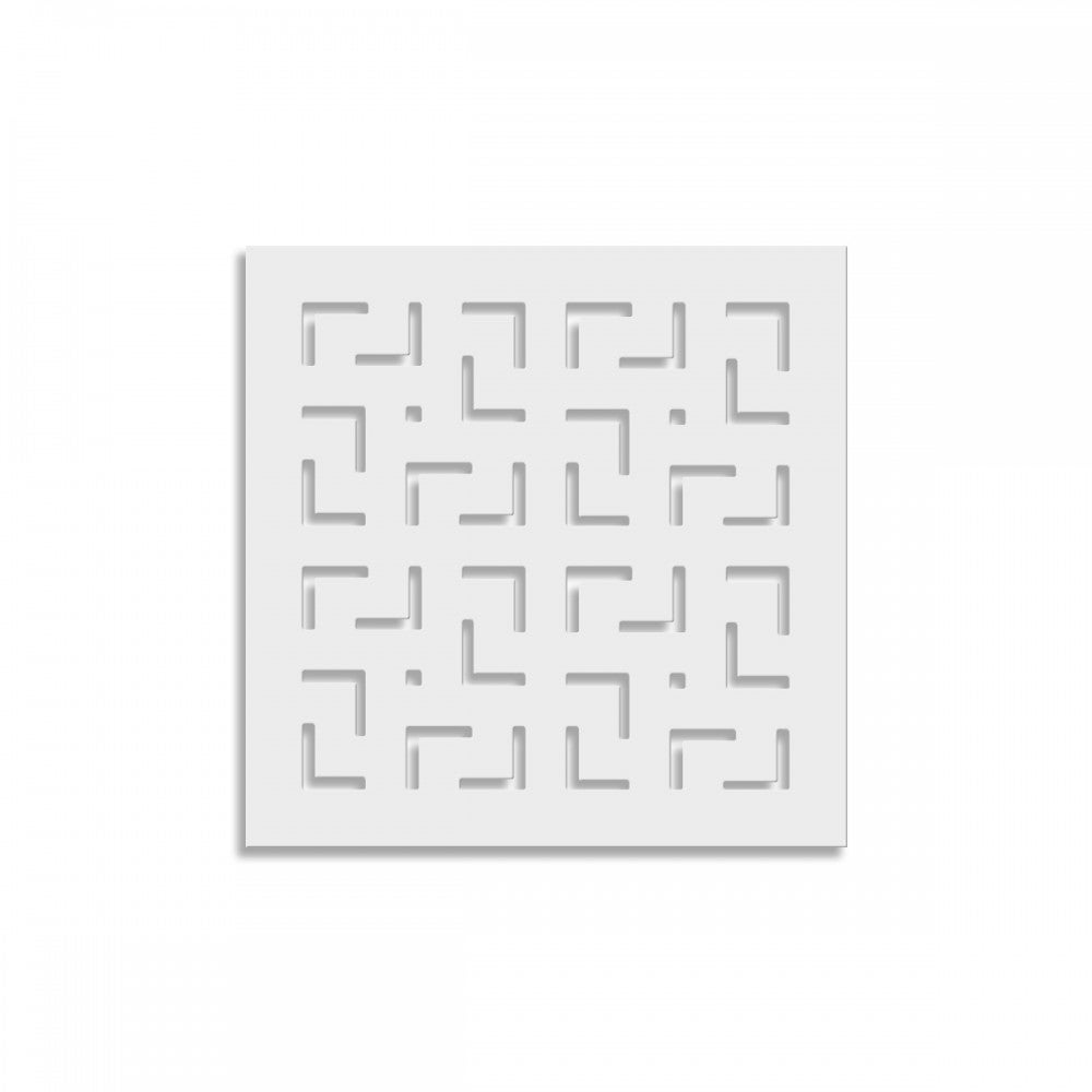 LABYRINTHE -M- Panneau PVC Perforé - Parasol Blanc 98x98 cm Epaisseur ...