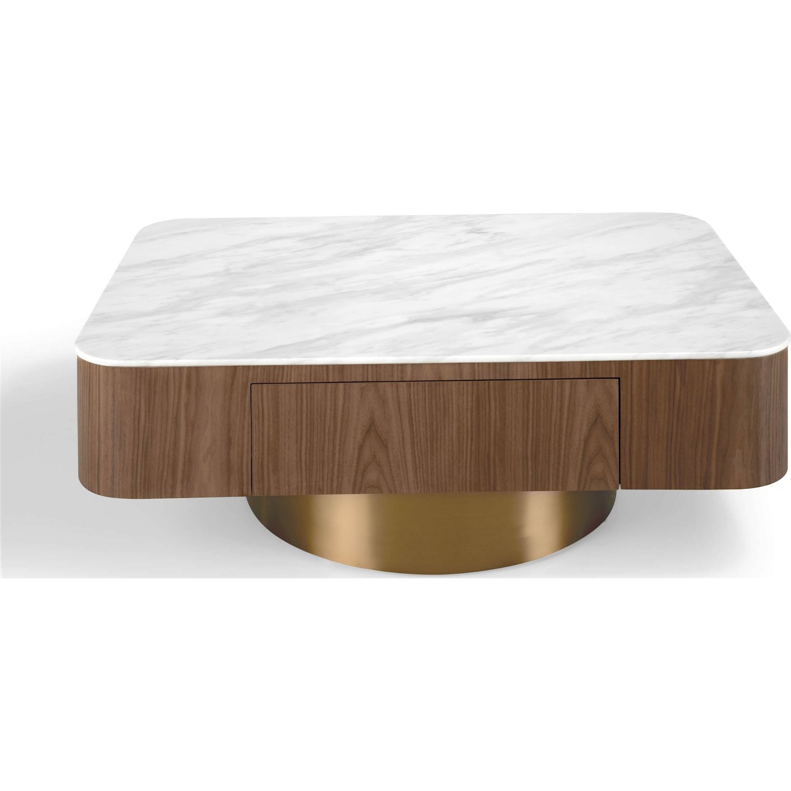 Table basse structure bois plateau en porcelaine base en acier ...
