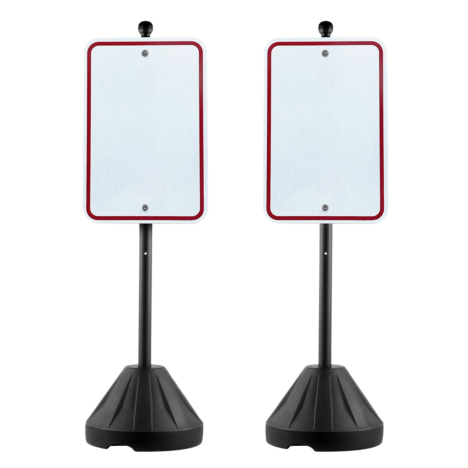 Poteau sur Socle Support VEVOR Panneau de Signalisation en Fonte ...