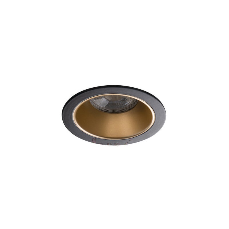 Soporte Spot Recessed Plafond Gold/Black Ø89mm GU10 Gx5.3 IP20 | Leroy ...