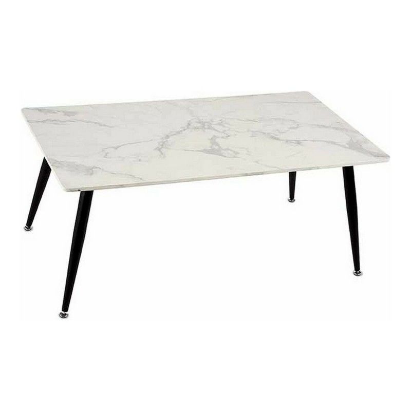 Table Basse Noir Blanc Marbre Métal Mélamine DM (60 x 45 x 110 cm ...