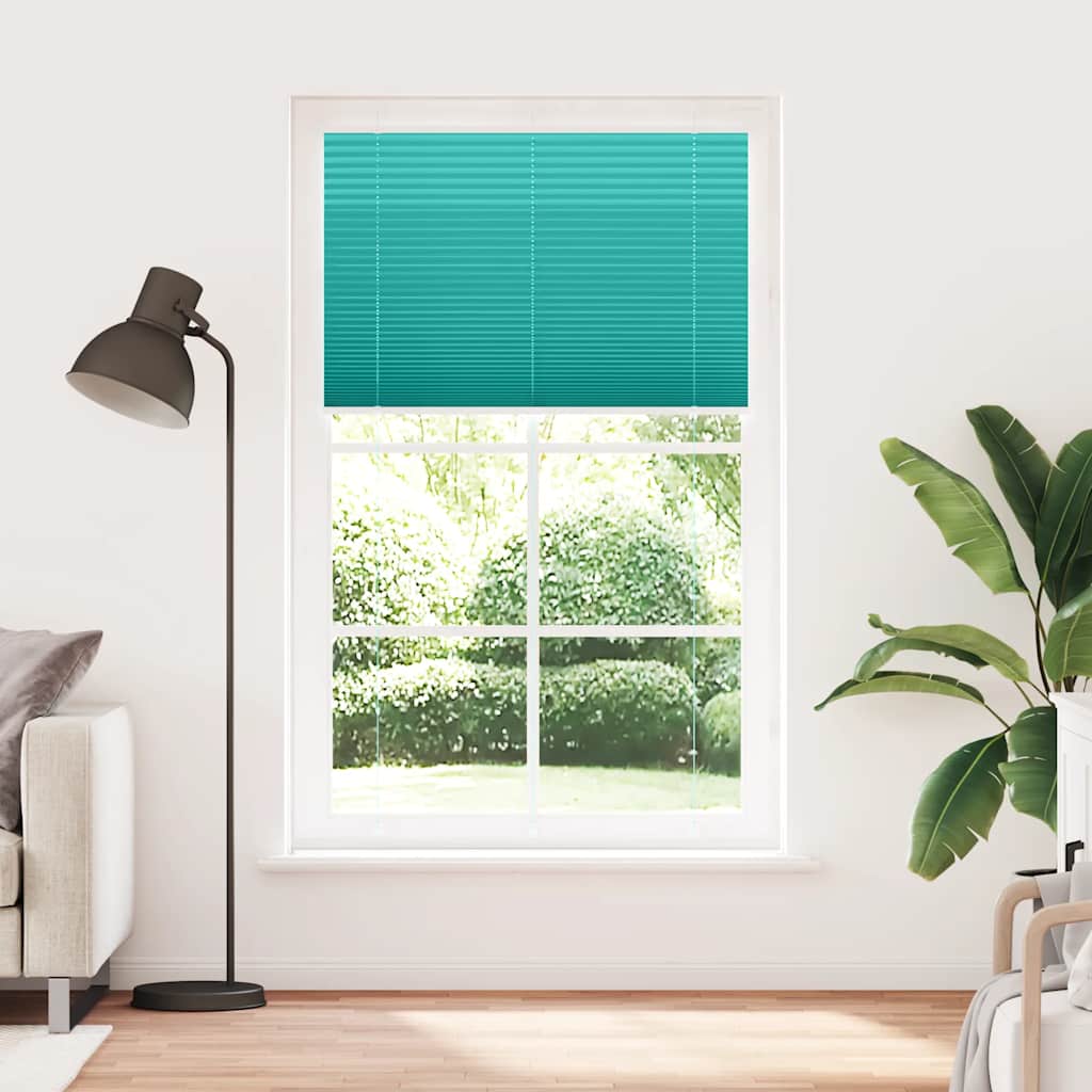 Store plissé enrouleur vert pétrole 115x200 cm écran de 114,4 cm de ...