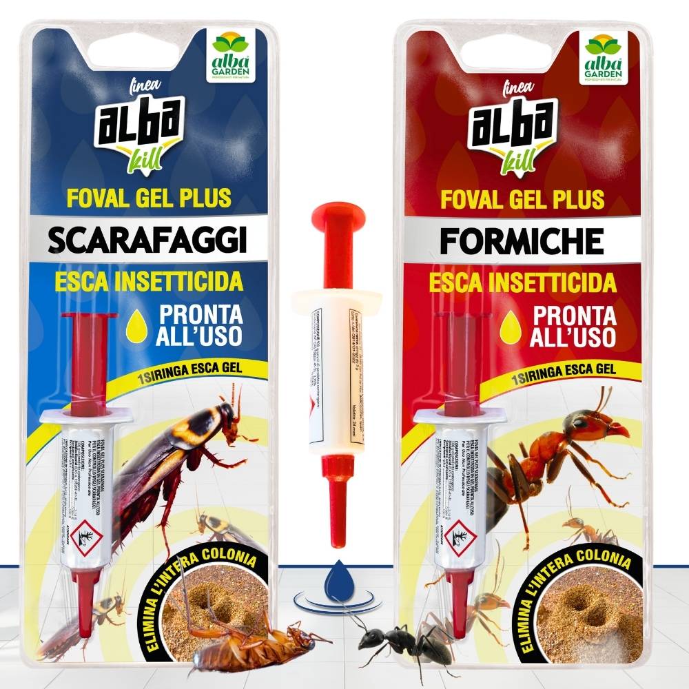 Siringa Gel Formiche 5 g + Siringa Gel Scarafaggi 5 g - Albagarden ...