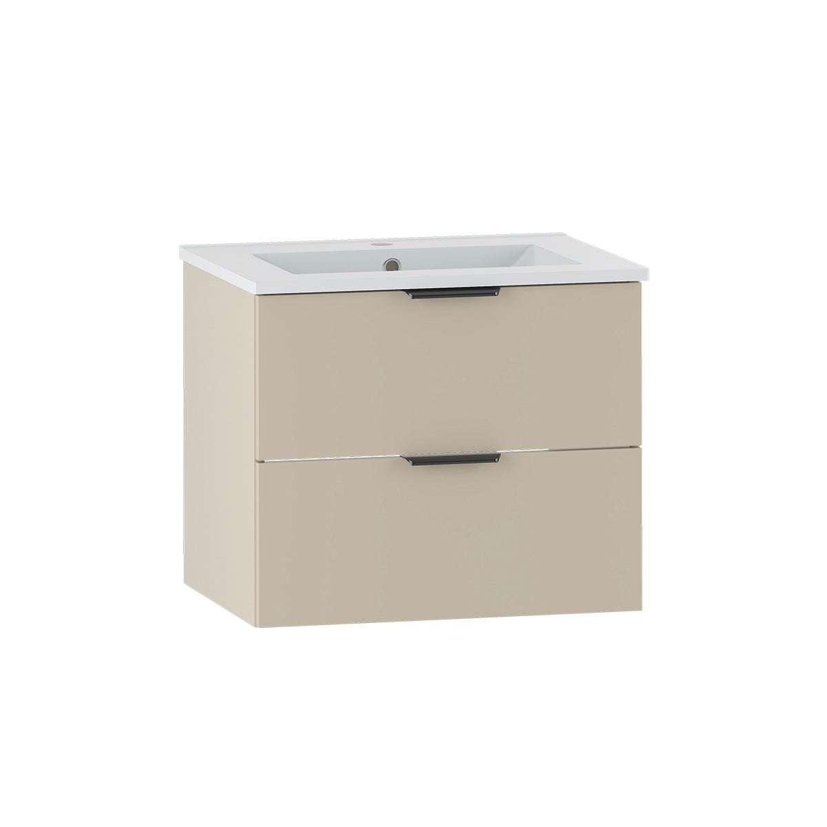 Mueble lavabo individual encastrado 60cm Astrid Cachemira | Leroy Merlin
