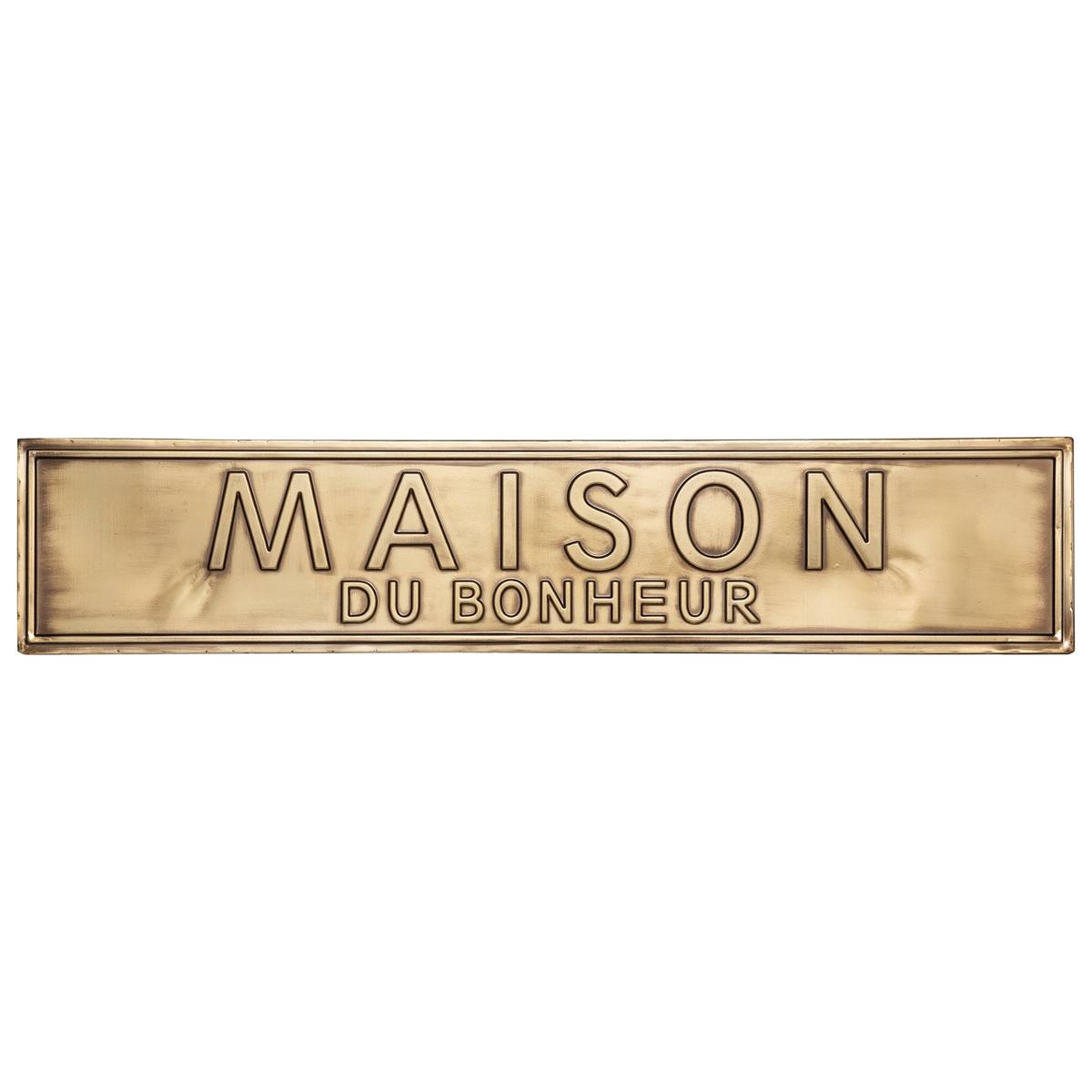 Déco murale métal embossé 99x20 cm - Atmosphera créateur d'intérieur ...