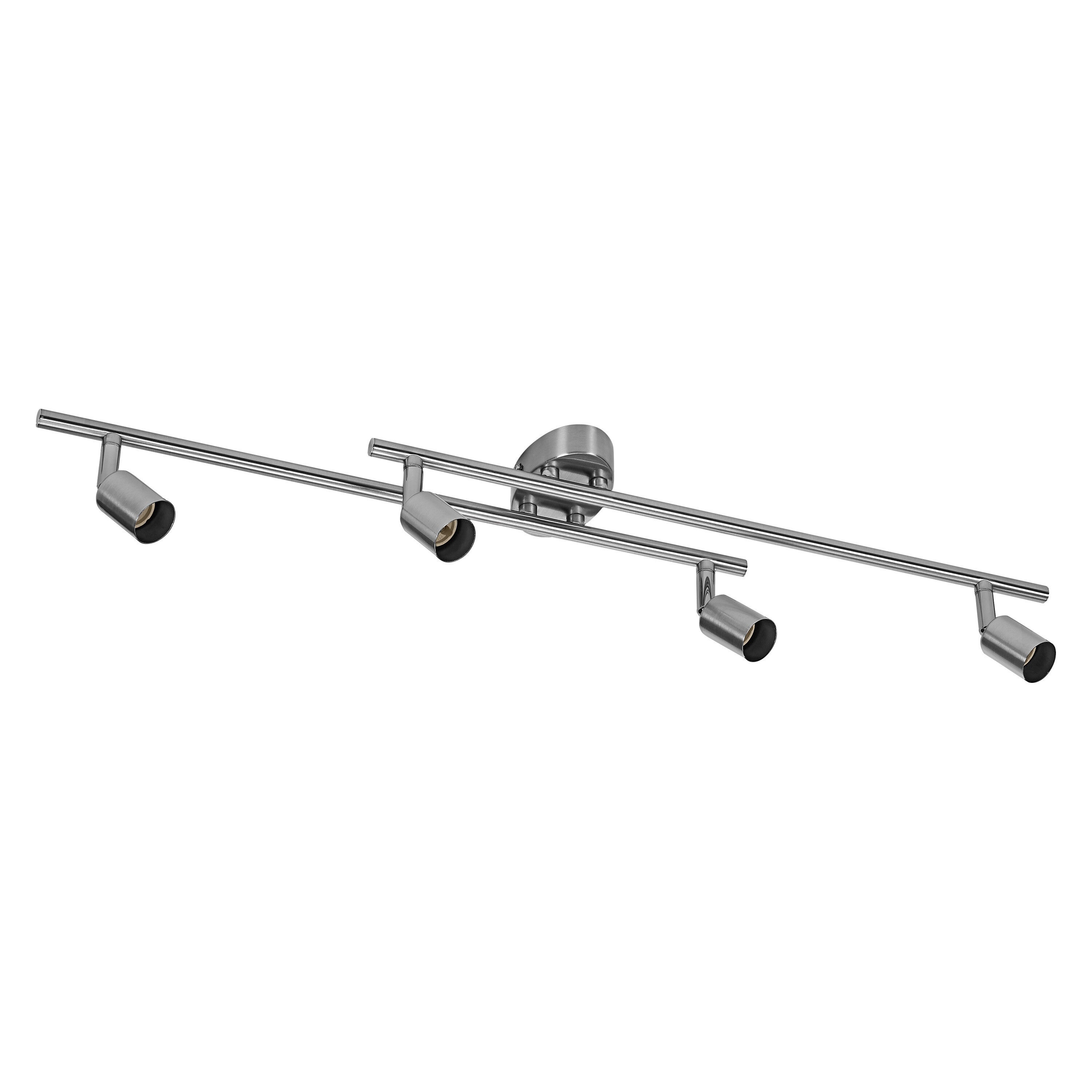 OSRAM LED Spot Cylinder ceiling spotlight 4x GU10, Brushed Nickel ...