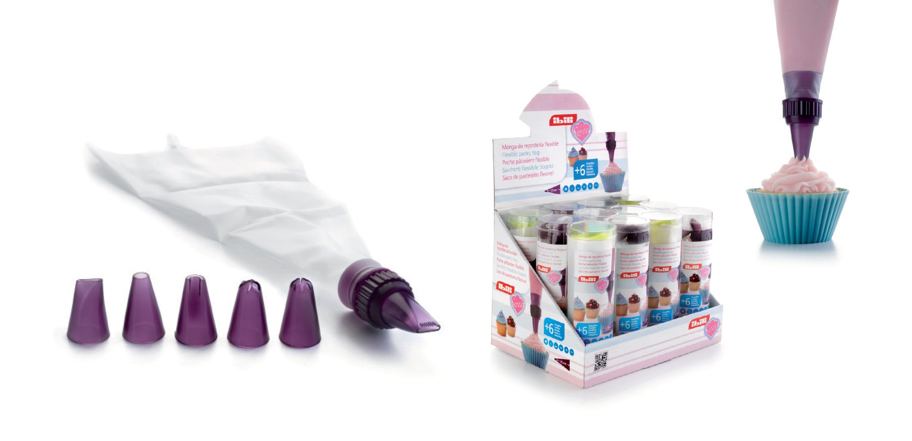 MANGA PASTELERA FLEXIBLE CON 6 BOQUILLAS | Leroy Merlin