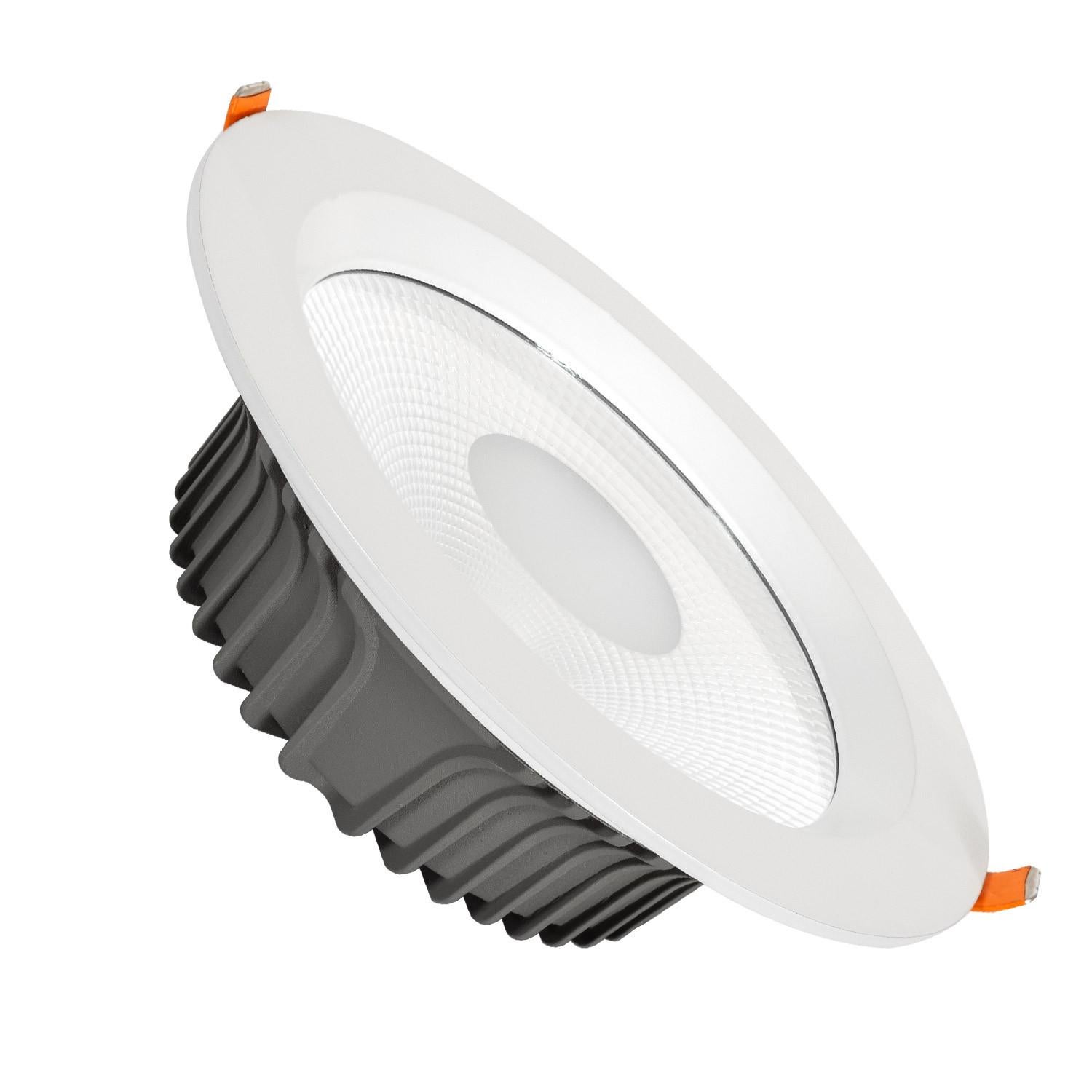 Ledkia Foco Downlight LED 30W COB Circular Corte Ø 200 mm Blanco Frío ...