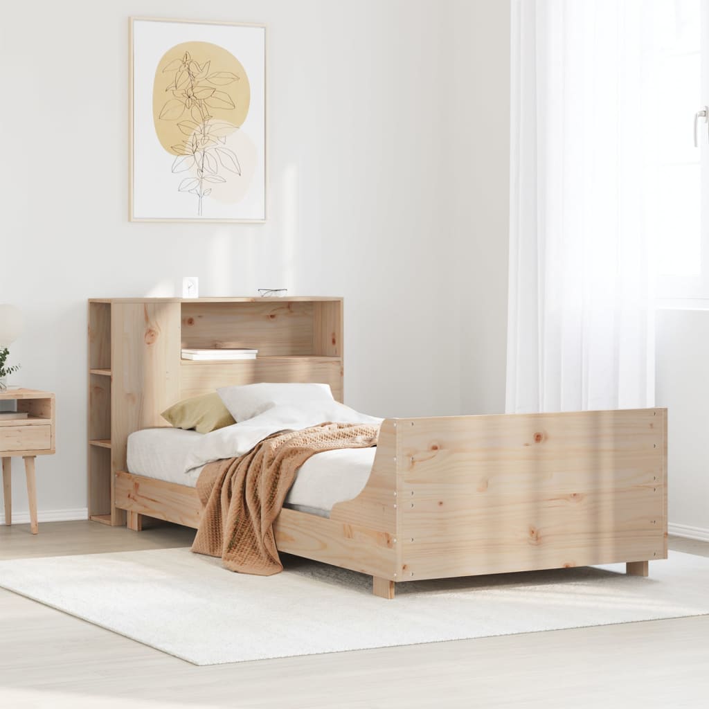 Estructura de cama sin colchón 75x190 cm madera maciza de pino | Leroy ...
