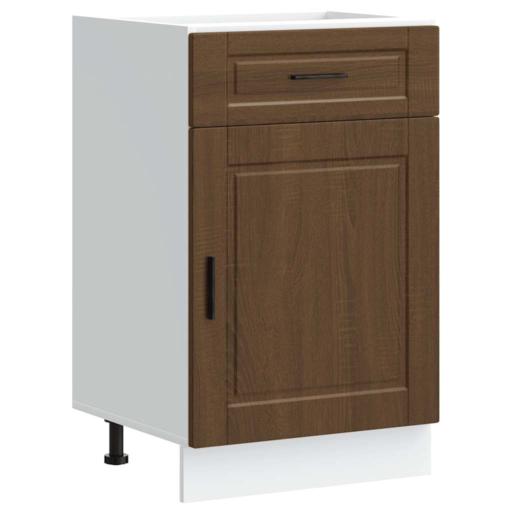 Mueble bajo de cocina?porto roble marrón madera reconstituida | Leroy ...