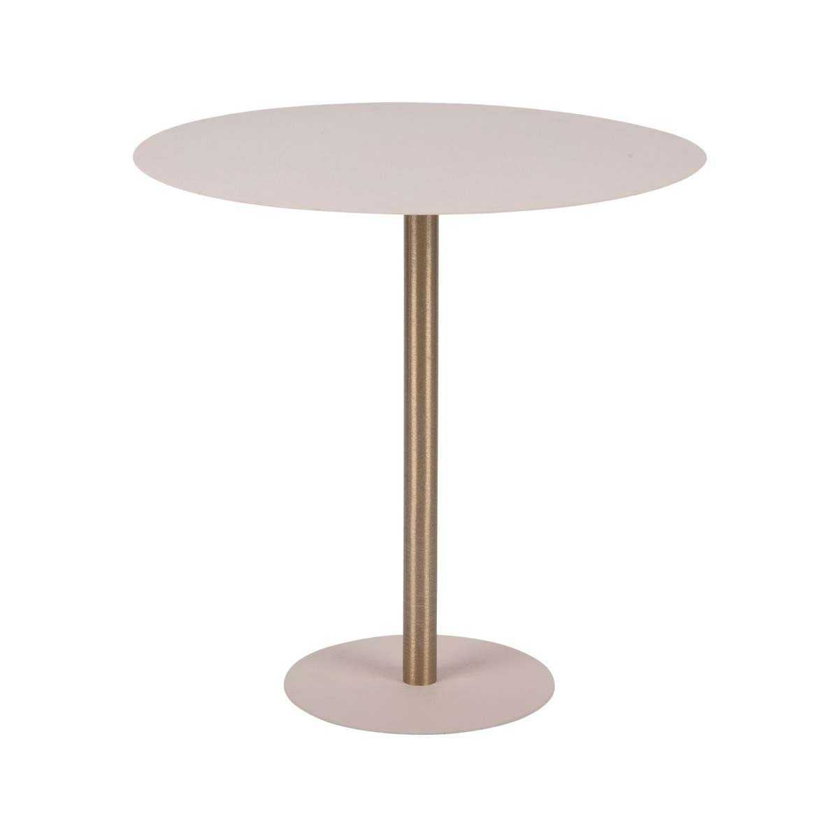 Table d'appoint en métal Dex 40 cm gris clair Leitmotiv | Leroy Merlin