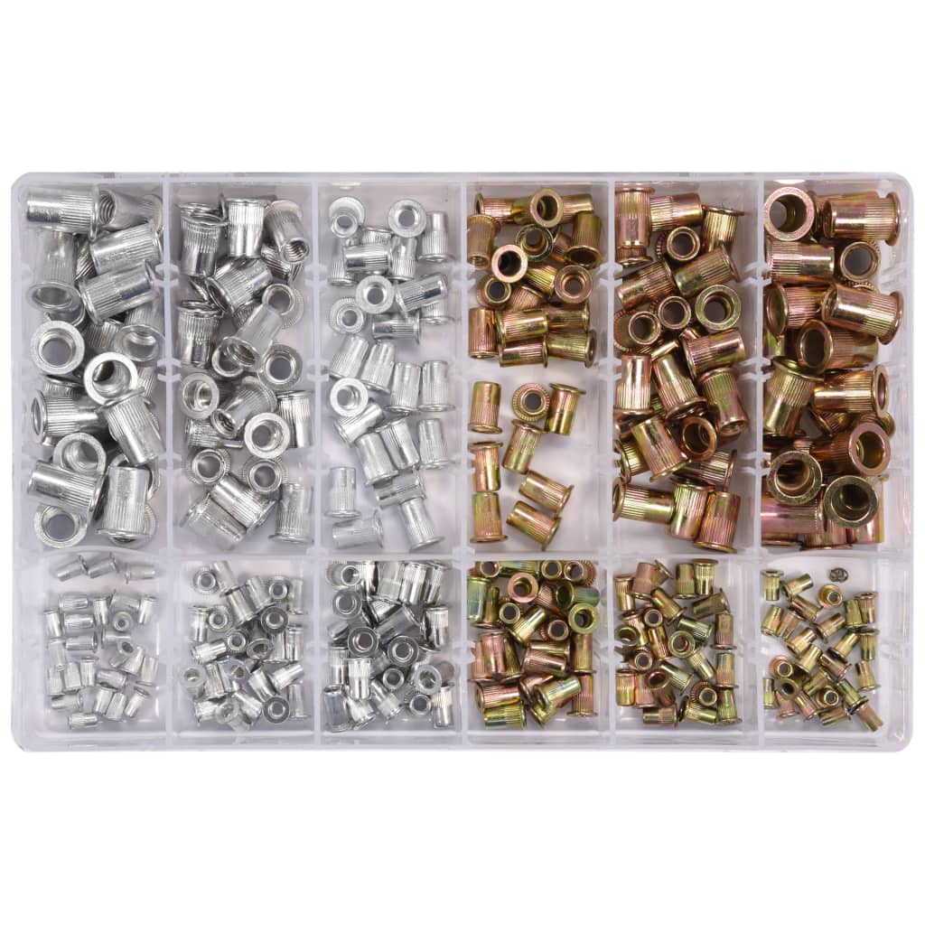 Écrous à rivet 300 pcs Aluminium et acier au carbone M3-M10 YATO ...