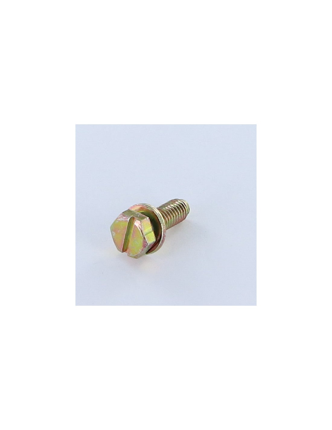 Vis métaux Tête hexagonal fendue M6X18 Avec Rondelle Bichromaté-10 ...