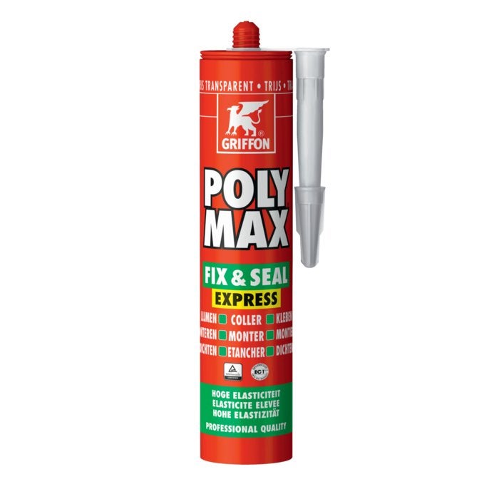 Poly Max Fix 1Seal Express Trasparente Grigio GRIFFON adesivo 300 gr ...
