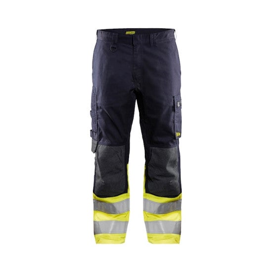 Pantalon multinormes inhérent Marine/Jaune-Fluo 46 148815128933 | Leroy ...