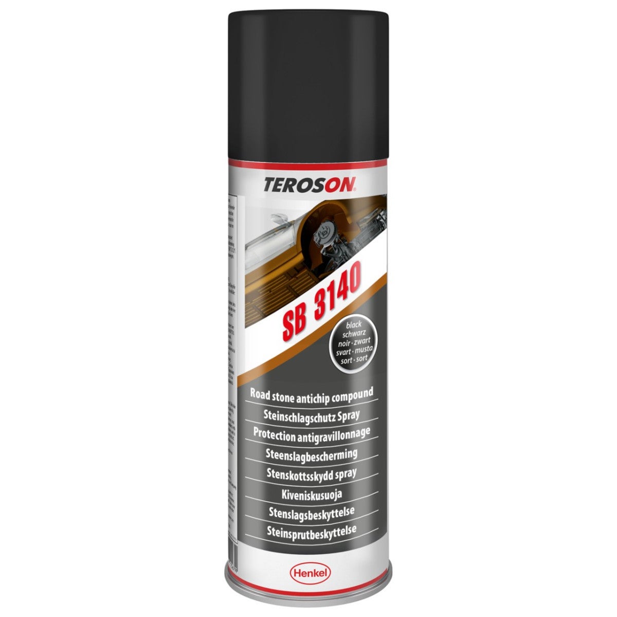 TEROSON SB 3140 - ANTIGRAVILLONNAGE NOIR BLACKSON SPRAY AÉROSOL - 500 ...