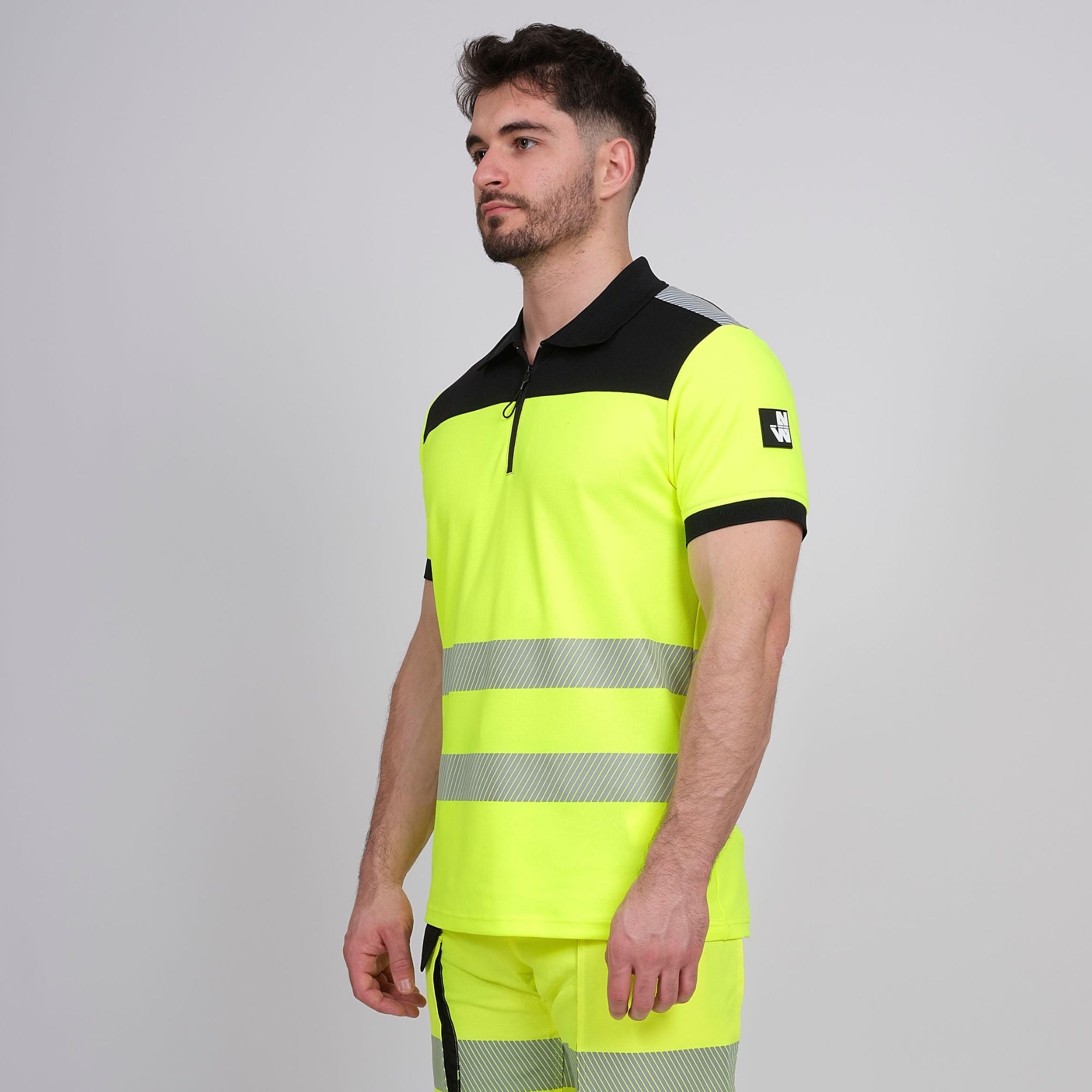 MARS - POLO DE TRAVAIL HAUTE VISIBILITÉ - 1073 Jaune fluo L | Leroy Merlin